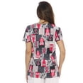 DreamCrest Women's Scrub Tops Holiday Scrubs Nursing Scrubs (Ribbon ...