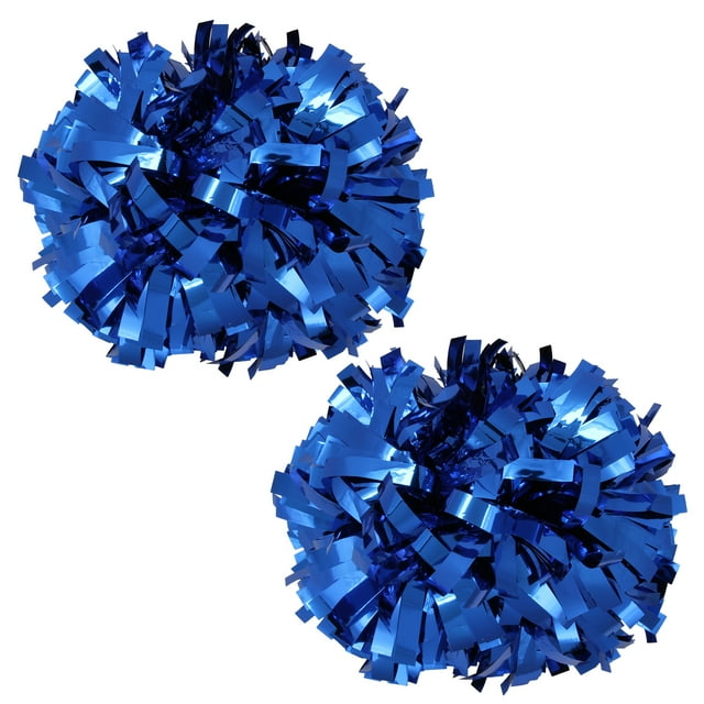 Metallic Cheer Pom Poms Cheerleading Cheerleader Gear 2 pieces one pair ...