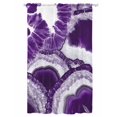 Abstract Marble Texture Sheer Curtains 108 Inch Long 1 Panel White Dark ...
