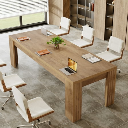 Tribesigns 6.5ft Conference Table for 6-8 Person, Rectangular Large ...