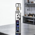 USB Rechargeable Windproof Lighter Flameless Electric Arc Igniter Metal ...