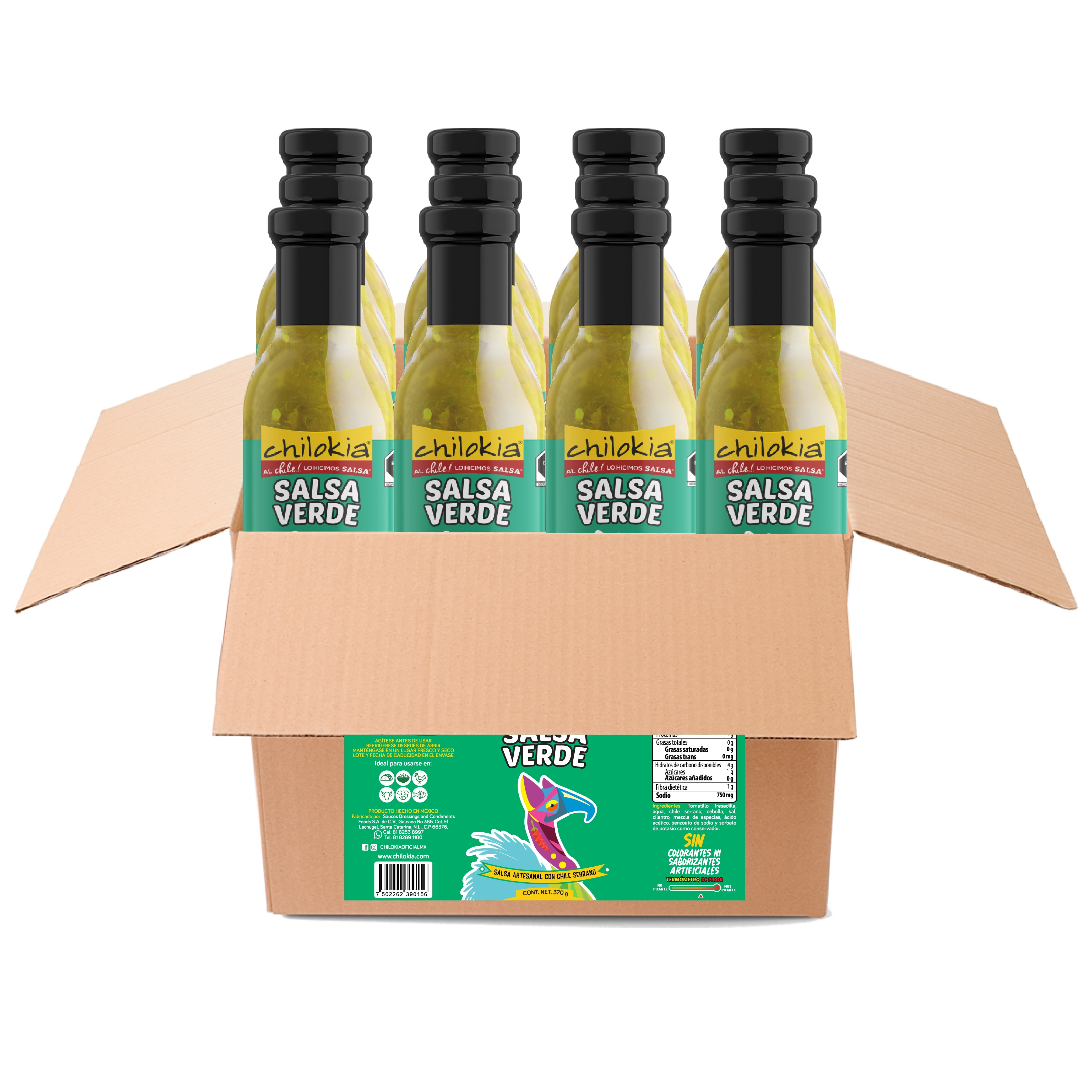 Salsa casera Chilokia verde con chile serrano 360 g | Walmart en línea