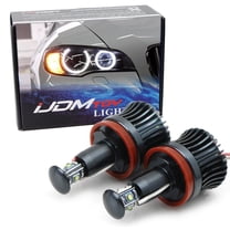 iJDMTOY White H8 LED Angel Eyes Compatible with BMW 128i 135i 1M 328i ...