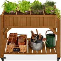 SPECSTAR 2PCS Mobile Planter Box with Trellis 62 Inch Tall, Standing ...
