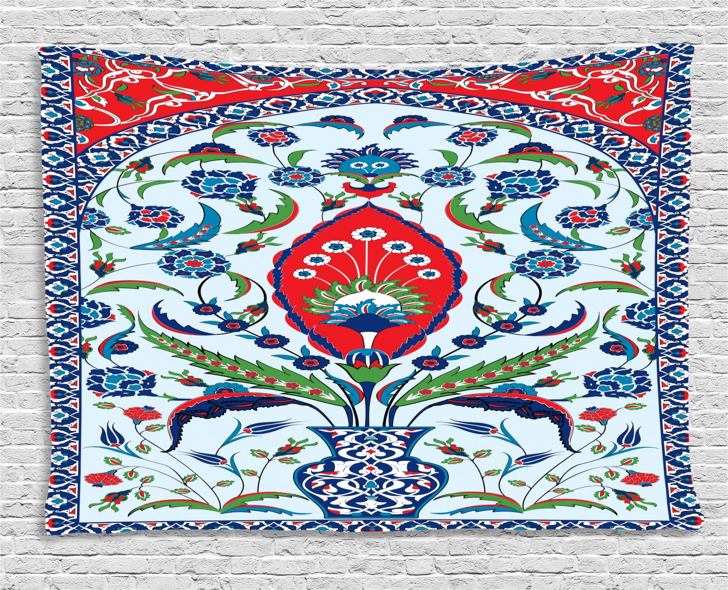 Turkish Pattern Tapestry, Floral Nature Art Motifs from Istanbul ...