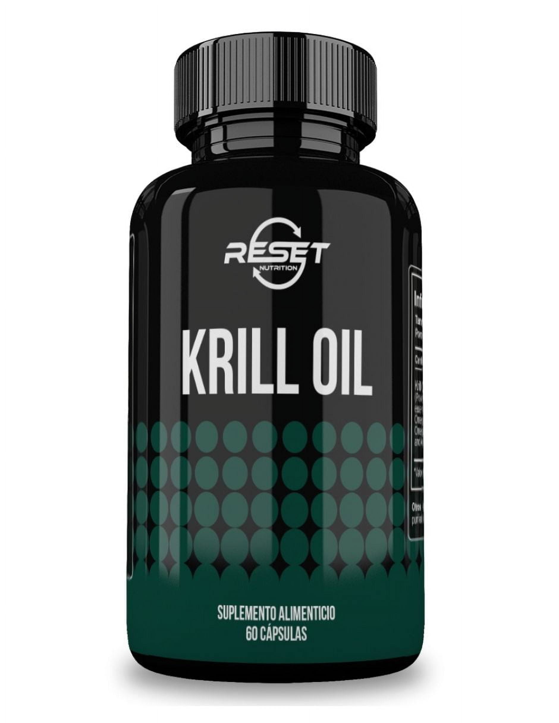 Reset Nutrition Krill Oil | 500 Mg | 60 Servings | 60 Capsules | Hecho ...