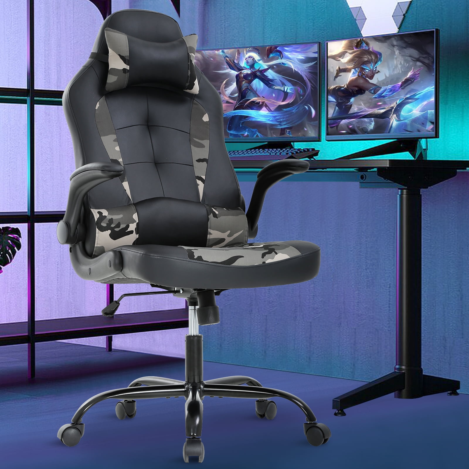 NiamVelo PC Gaming Chair, Ergonomic& Adjustable Reclining Computer ...