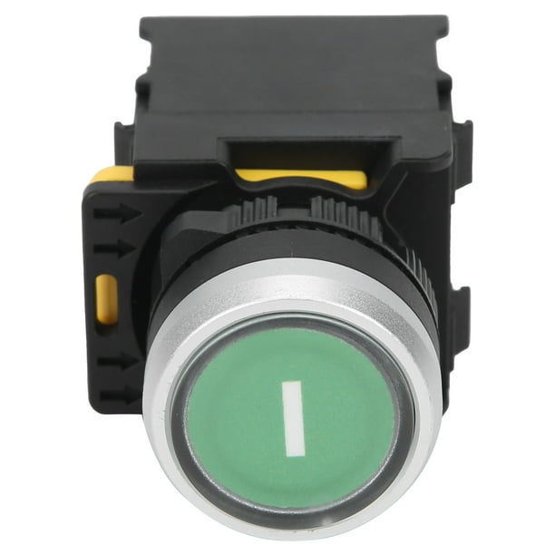 Start Button, Corrosion Resistance Push Button Switch Green AC220V ...