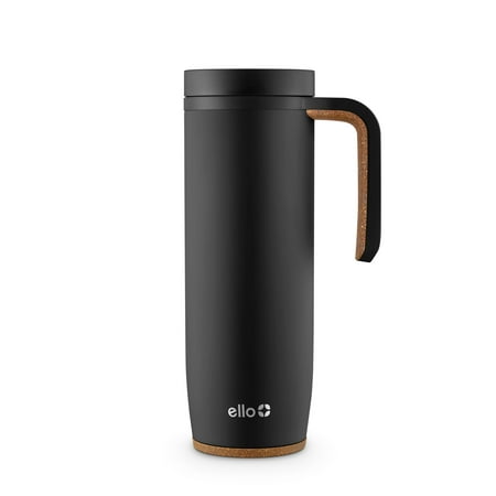 Ello Magnet Vacuum Insulated Stainless Steel Travel Mug, Matte Black ...