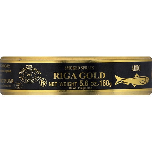 Riga Gold Smoked Sprats, 5.6 oz, (Pack of 12) - Walmart.com - Walmart.com