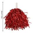 2 Pcs Cheerleader Pom Poms Metallic Foil Textured School Spirit Shakers ...