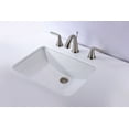 ANZZI Pegasus Series 21 in. Ceramic Undermount Sink Basin in White ...
