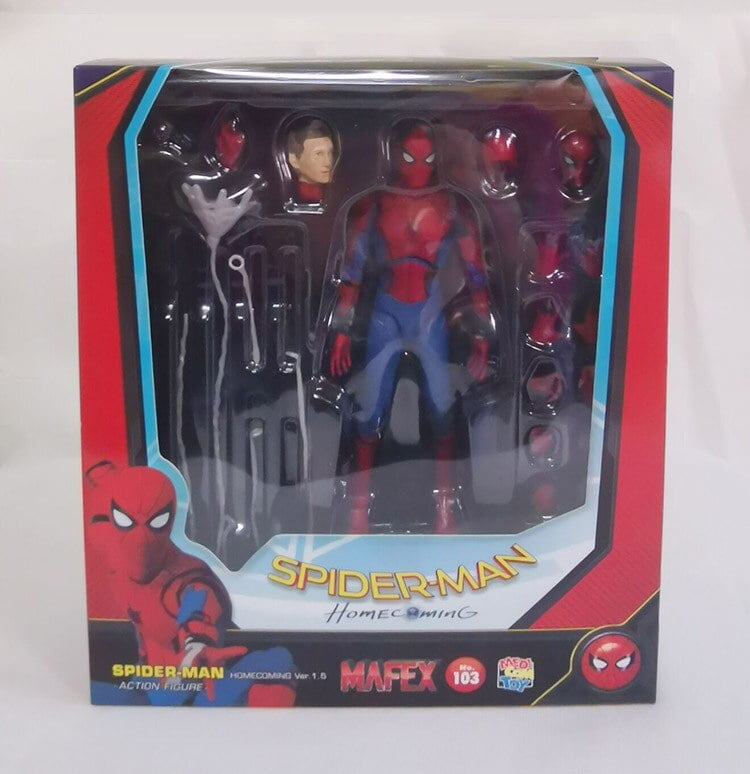 Marvel Avengers Hero Spiderman Far From Home Mafex 103 Spider Man Comic ...