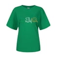 CAIXIA T Shirts for Women Saint Patricks Day Short Sleeve Four Leaf ...