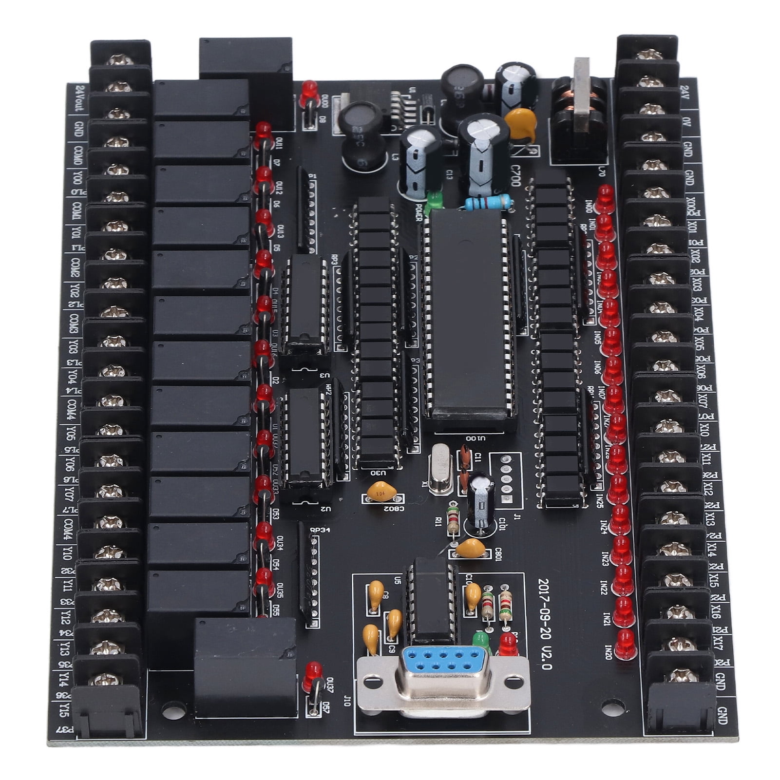 Controlador PLC, placa de control industrial PLC, controlador lógico programable, placa de ...