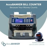 AccuBANKER AB4200 Basic Bank Grade Bill Counter, 300 Bills Hopper ...