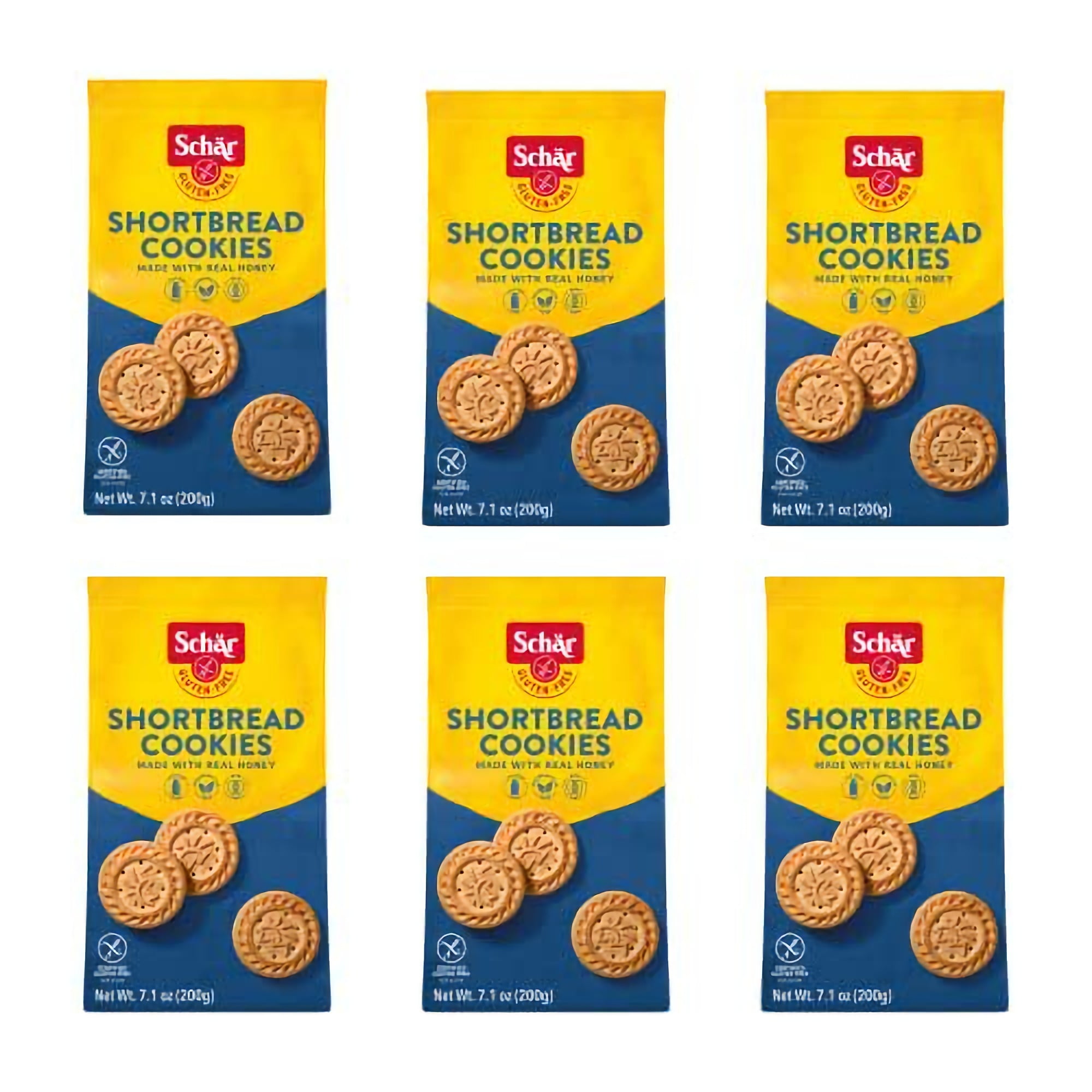 Schar Gluten Free Shortbread Cookies, 7 oz., 6-Pack - Walmart.com
