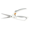 Fiskars 8" Bent Scissors with Premier Easy Action, in White - Walmart.com