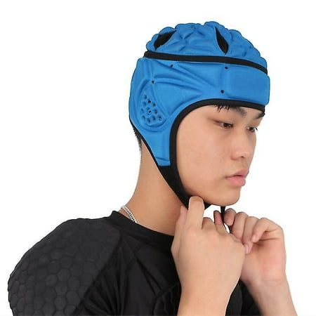 Soft Helmet Soft Shell Head Protector Goalkeeper Adjustable Soccer ...