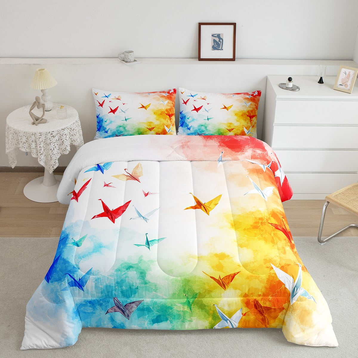 Click here for Erosebridal Paper Crane Bedding Twin Comforter Set... prices
