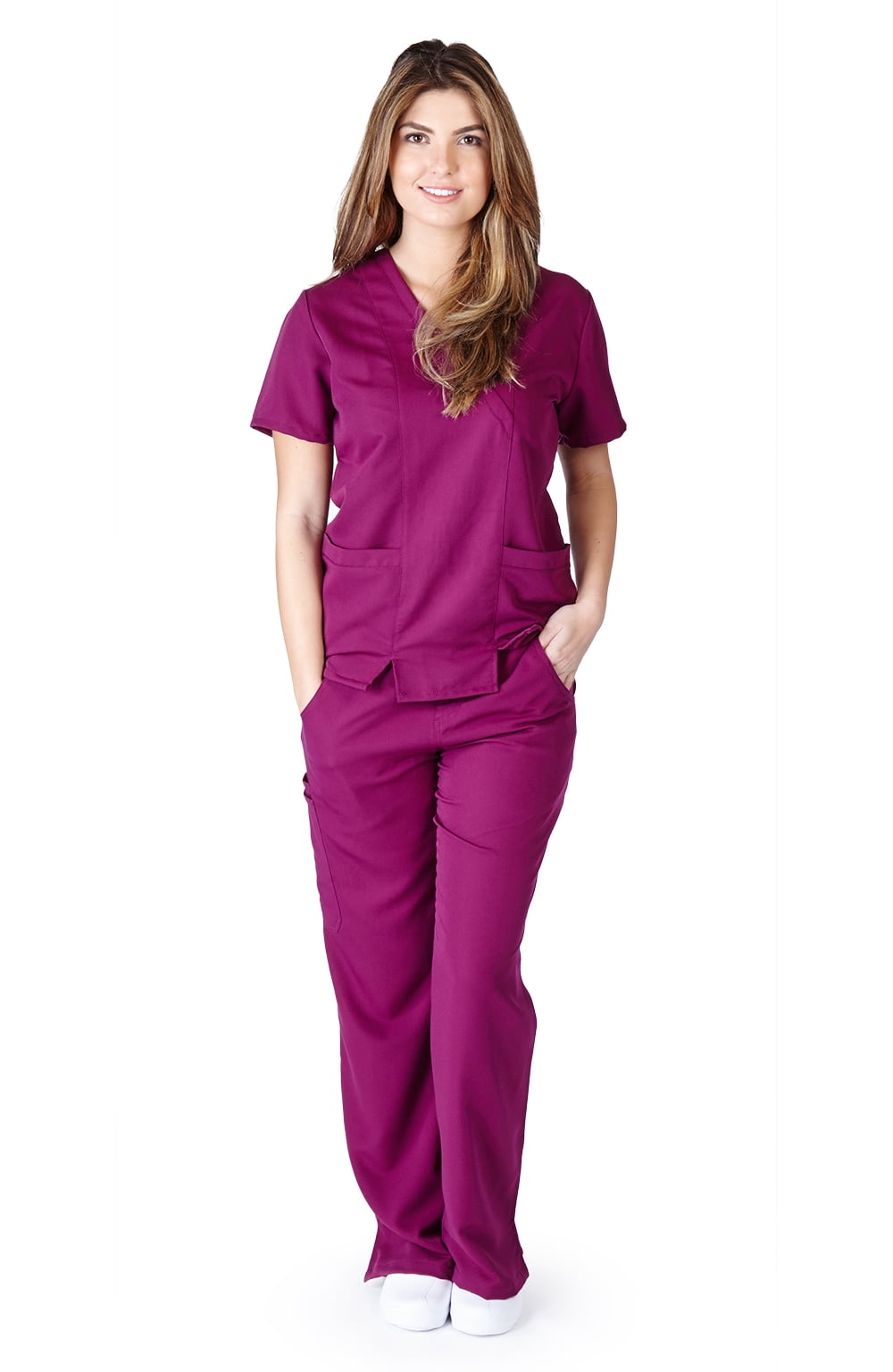 M&M SCRUBS Ultra Soft Stretch Junior fit scrub set 8117 9120 - Walmart.com
