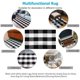 KaHouen Buffalo Check Rug, Buffalo Plaid Rug 27.5'' x 43'', Black and ...