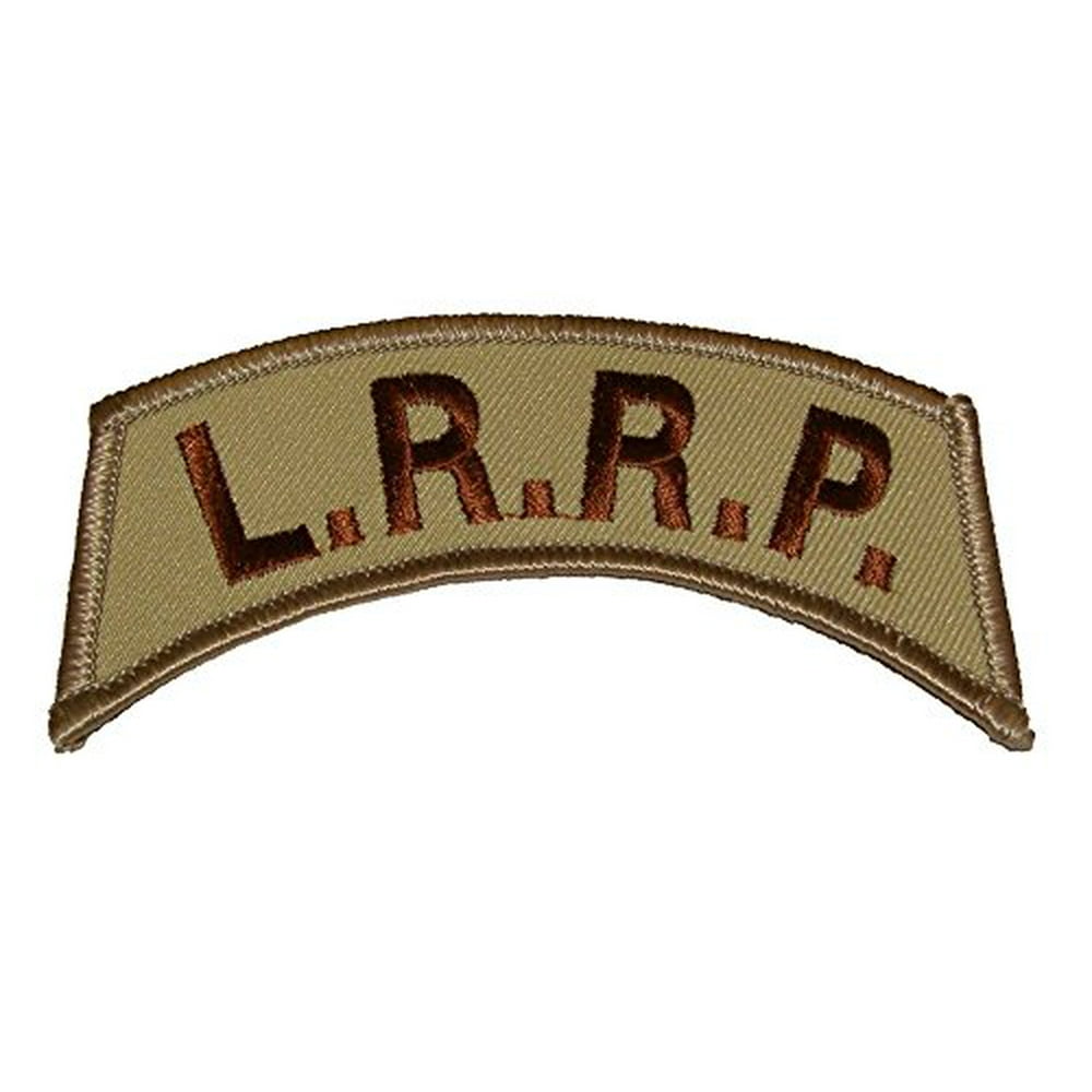 L.R.R.P. Long Range Recon Patrol TAB DESERT ROCKER PATCH - Brown/Beige ...