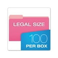 Walmart Colored File Folders, Pink/Light Pink, 1/3-Cut Tabs, Legal Size ...