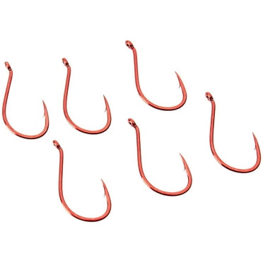 (2 pack) Gamakatsu Octopus Hook in High Quality Carbon Steel, Red, Size ...