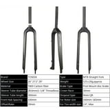 TOSEEK Mountain Bike Fork 26/27.5/29" Carbon Rigid Fork Disc Brake MTB ...
