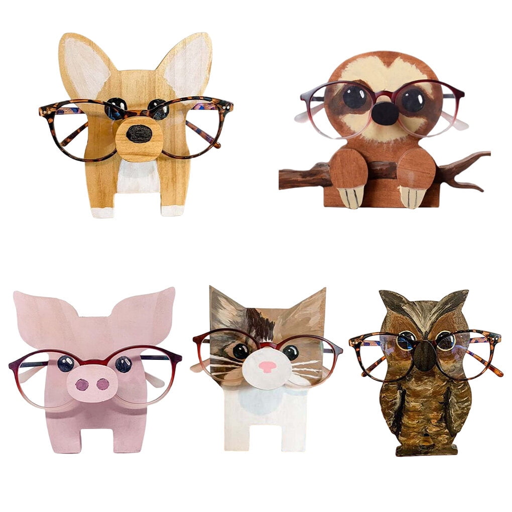 Click here for Pitrice Eyeglasses Holder Animal Shaped Stand Bedr... prices