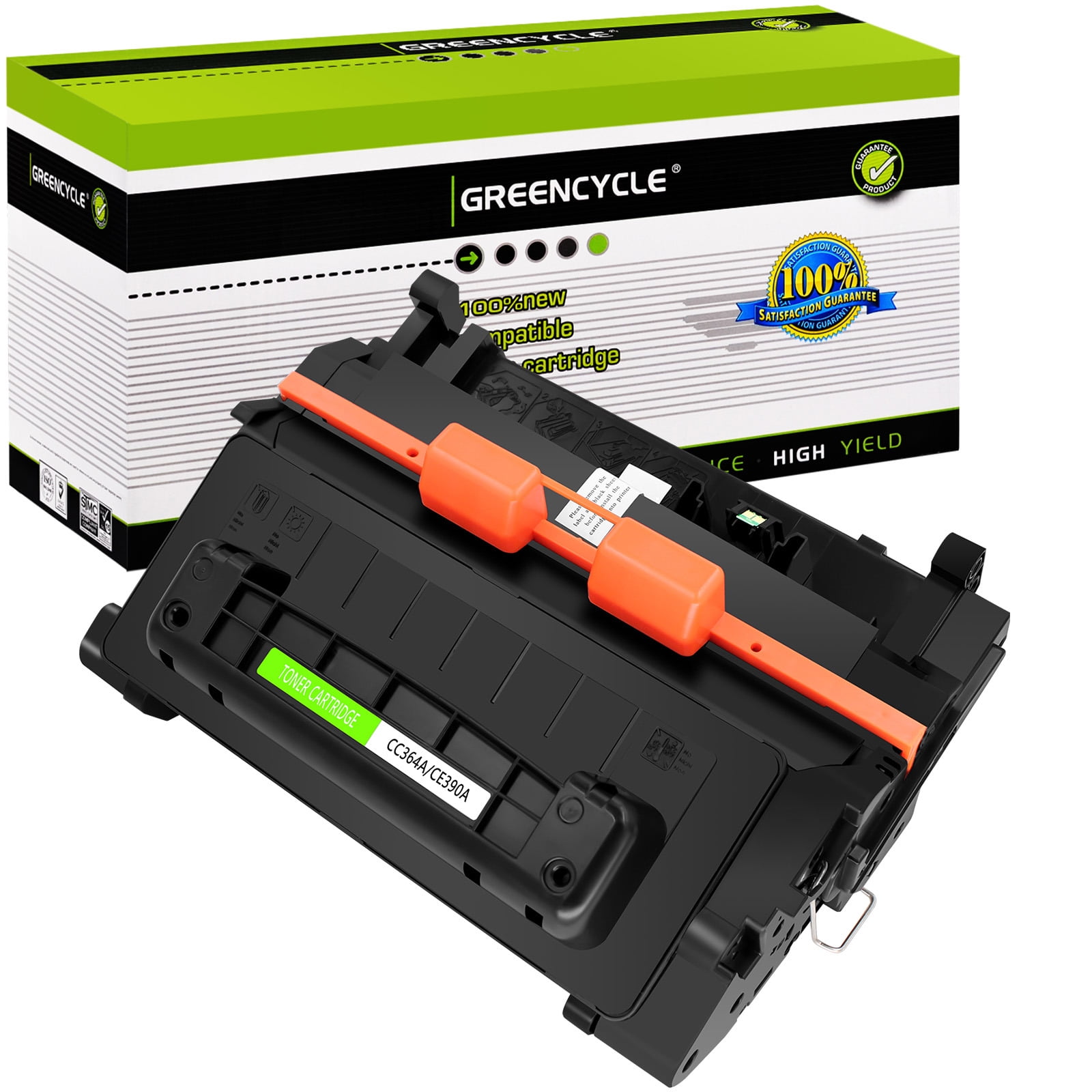 GREENCYCLE 1 Pack Compatible for HP 64A CC364A Black Toner Cartridge ...