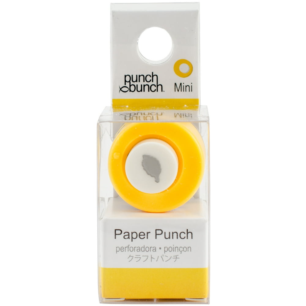 Punch Bunch Mini Punch Approx. .25"-Birch Leaf - Walmart.com - Walmart.com
