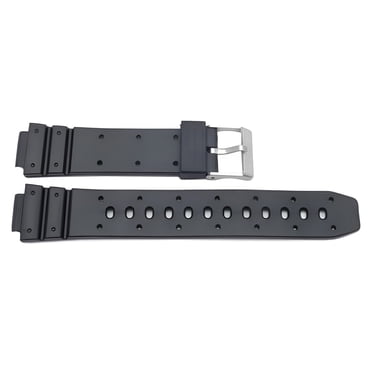 Casio Watch Band, Black Resin Strap, 29.0mm Width, 16.0mm Lug, Durable ...