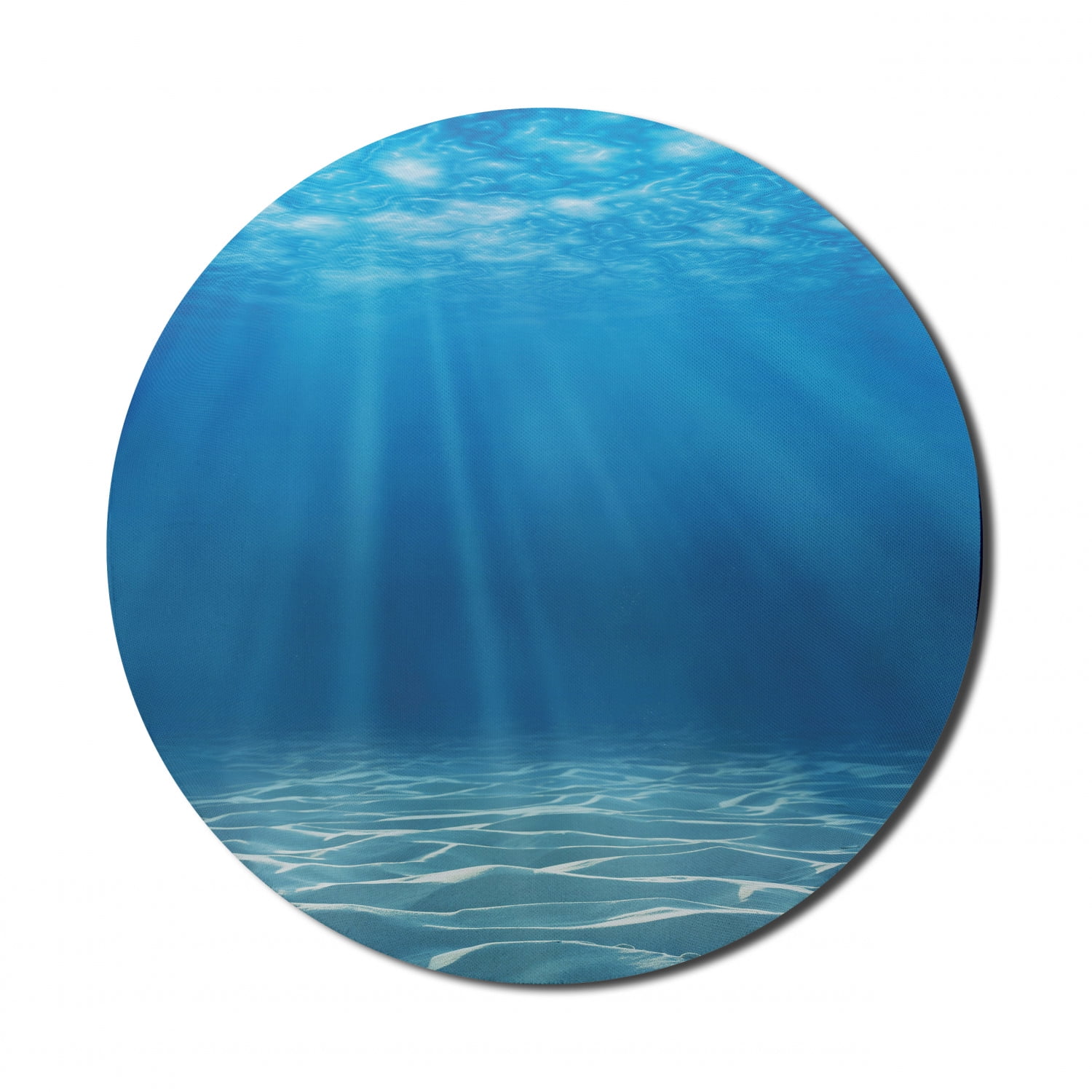 Ocean Mouse Pad for Computers, Sun Rays Bursting into Deep Under Sea ...