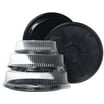 Sabert Nova Plus 18" Round Platter Tray, Black, 9518 | 36/Case ...