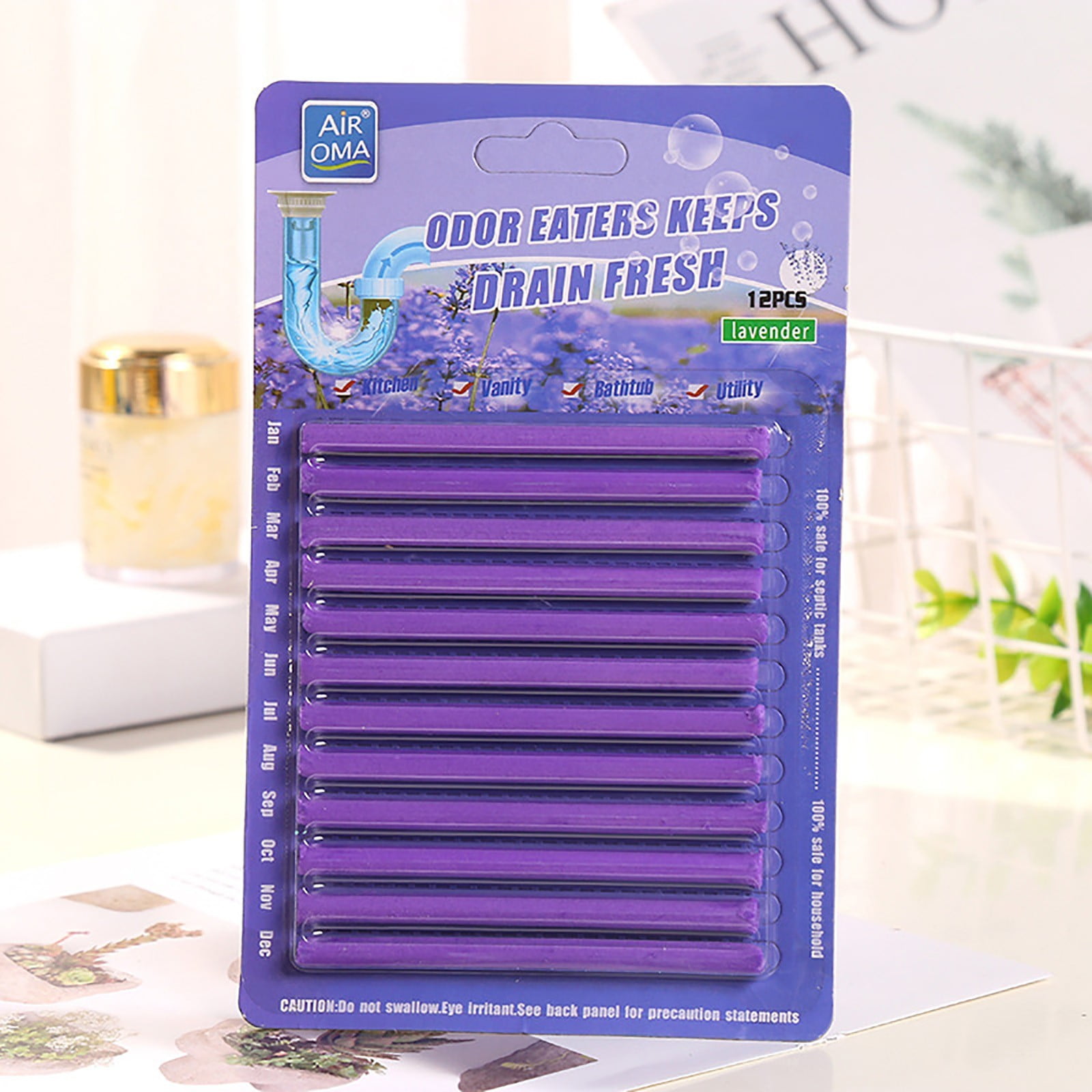 Cleaning Rod Sewer & Pipe Deodorizer Enzyme-Powered Cleaner Dissolves ...