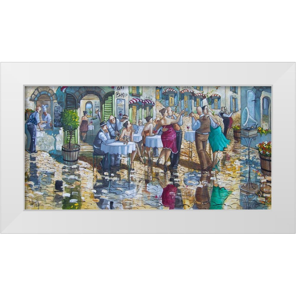 West, Ronald 24x14 White Modern Wood Framed Museum Art Print Titled ...