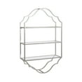 Kate and Laurel Leanna Three-Tiered Wall Shelf, 20 x 32, Silver ...