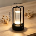 2-Pack Cross Metal LED Table Lamps, rechargeable cordless crystal ...