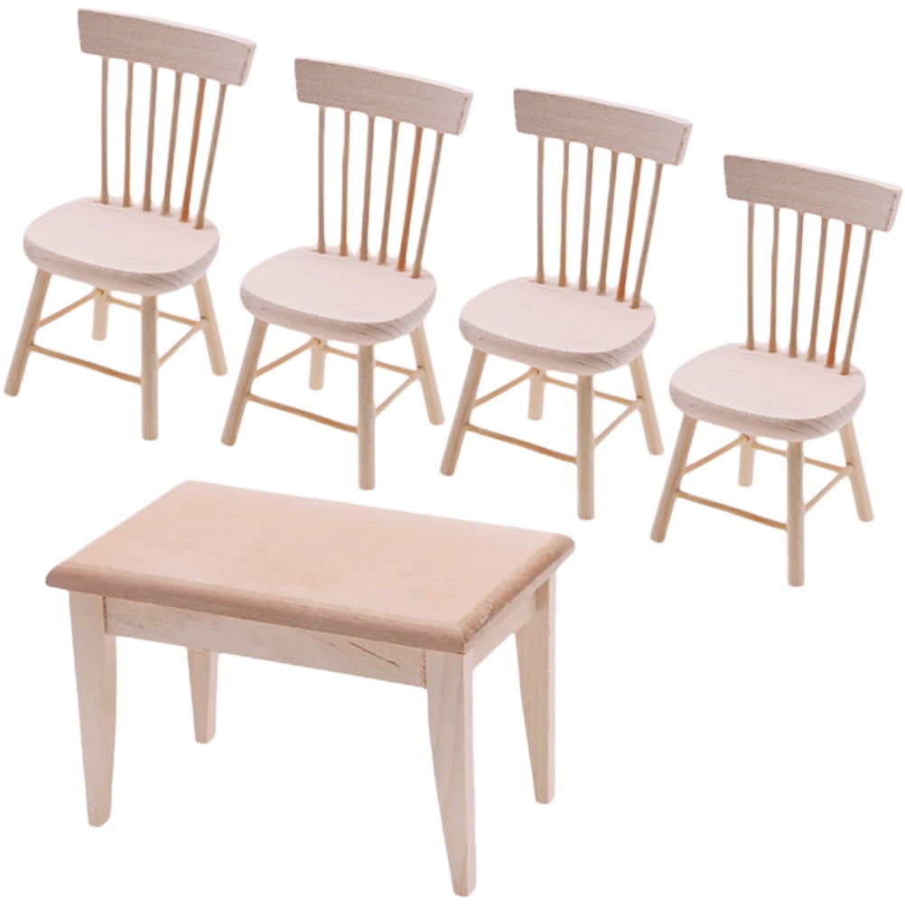 Click here for Oulii 1 Set Miniature Table And Chairs For Doll Fu... prices