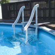 Ocean Blue Above Ground Swimming Pool Mighty Step and Safety Ladder Set ...