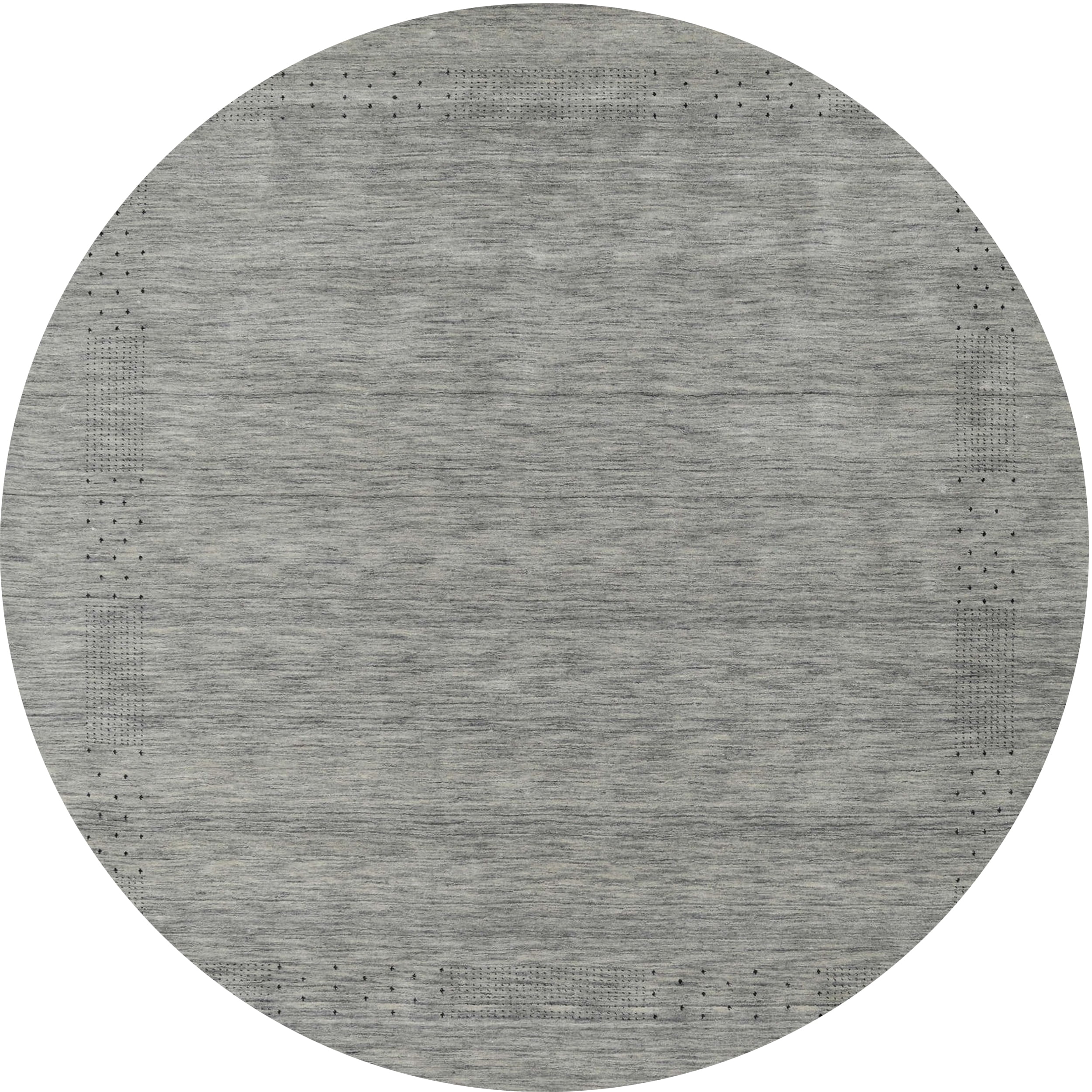 Ahgly Company Indoor Round Contemporary Dark Gray Abstract Area Rugs, 6 ...