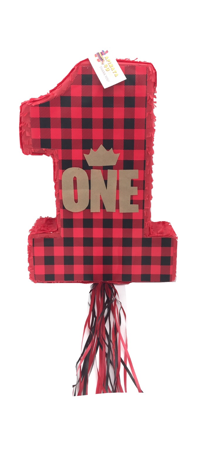 Buy Plaid Number One Lumberjack Theme With Crown Pinata 20 Online at ...