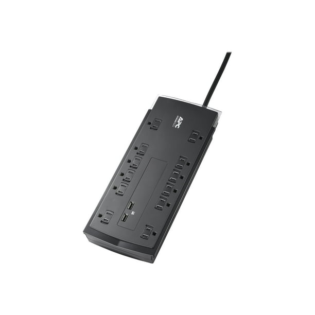 APC Performance SurgeArrest P12U2 - Surge protector - AC 120 V - output ...