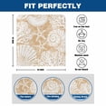 Chair Covers Set of 4 Coastal Conch Chair Slipcover Protector Stretch ...
