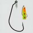 BESTSKY 2026 New 50Pcs High Carbon Steel Worm Soft Bait Jig Hooks with ...