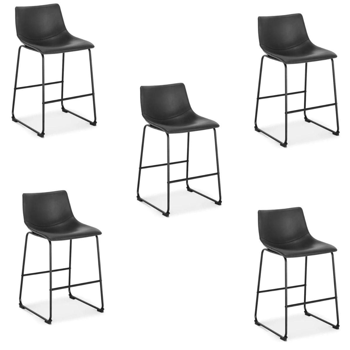 Click here for Heavenly Collection Brown Bar Stool Set Of 5 prices