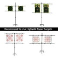 Highwild Adjustable Steel Paper Target Stand with 8 Clips for Shooting ...
