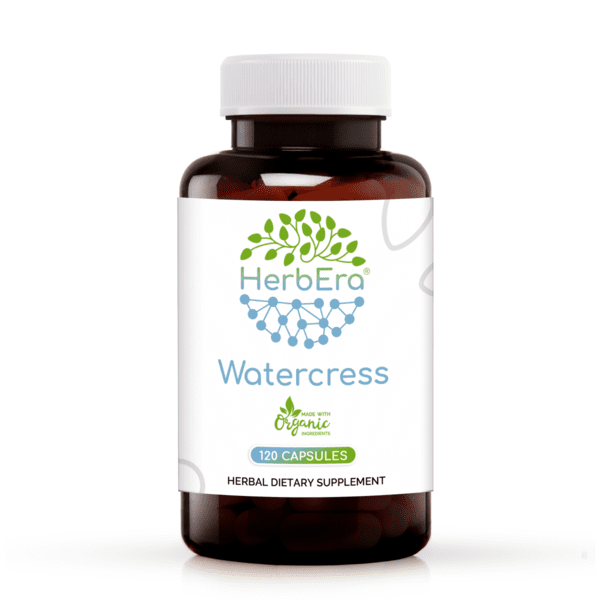 Watercress 120 Capsules, 400 mg, Organic Watercress (Nasturtium ...